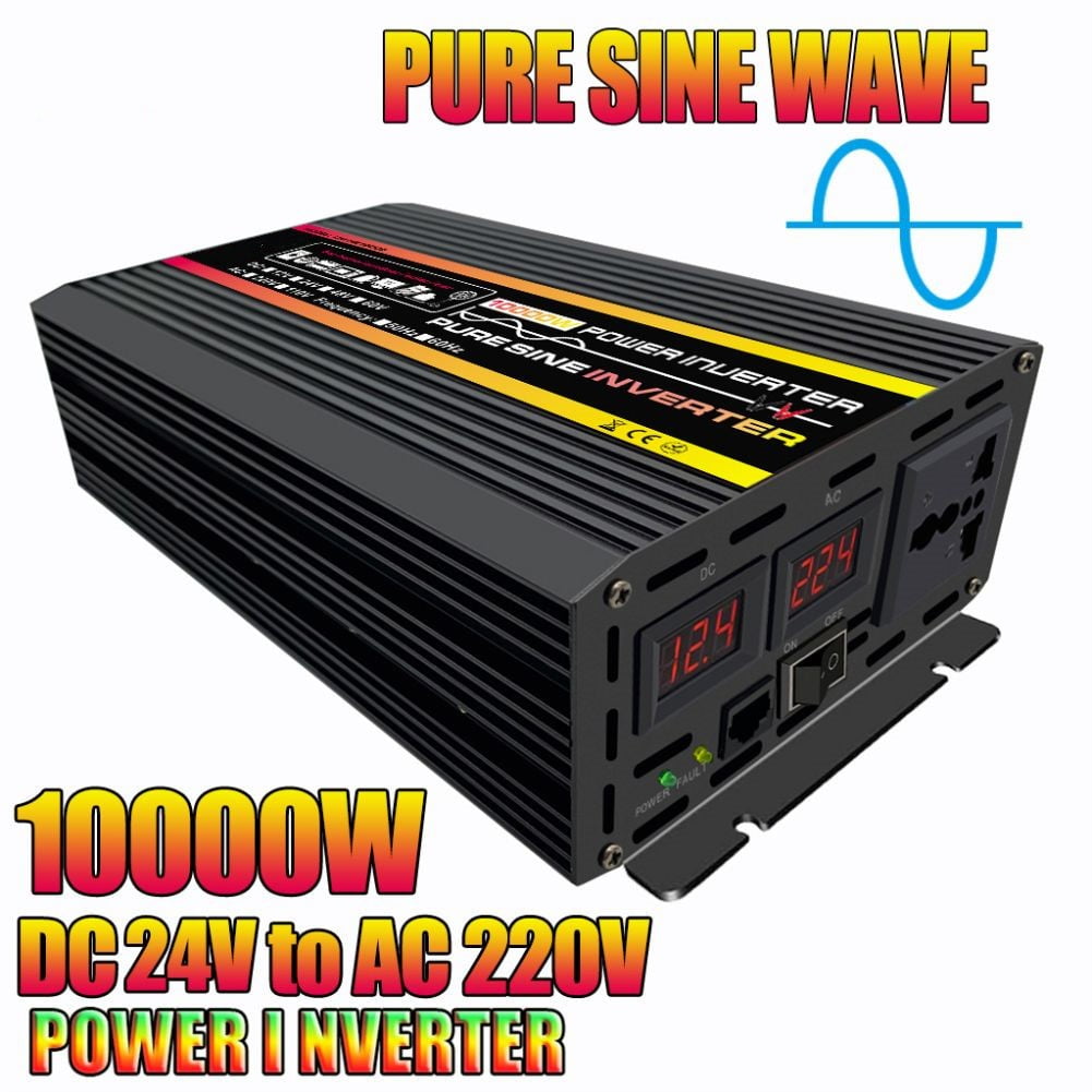 Pure Sine Wave Inverter LED Display Car Inverter Converter Voltage ...