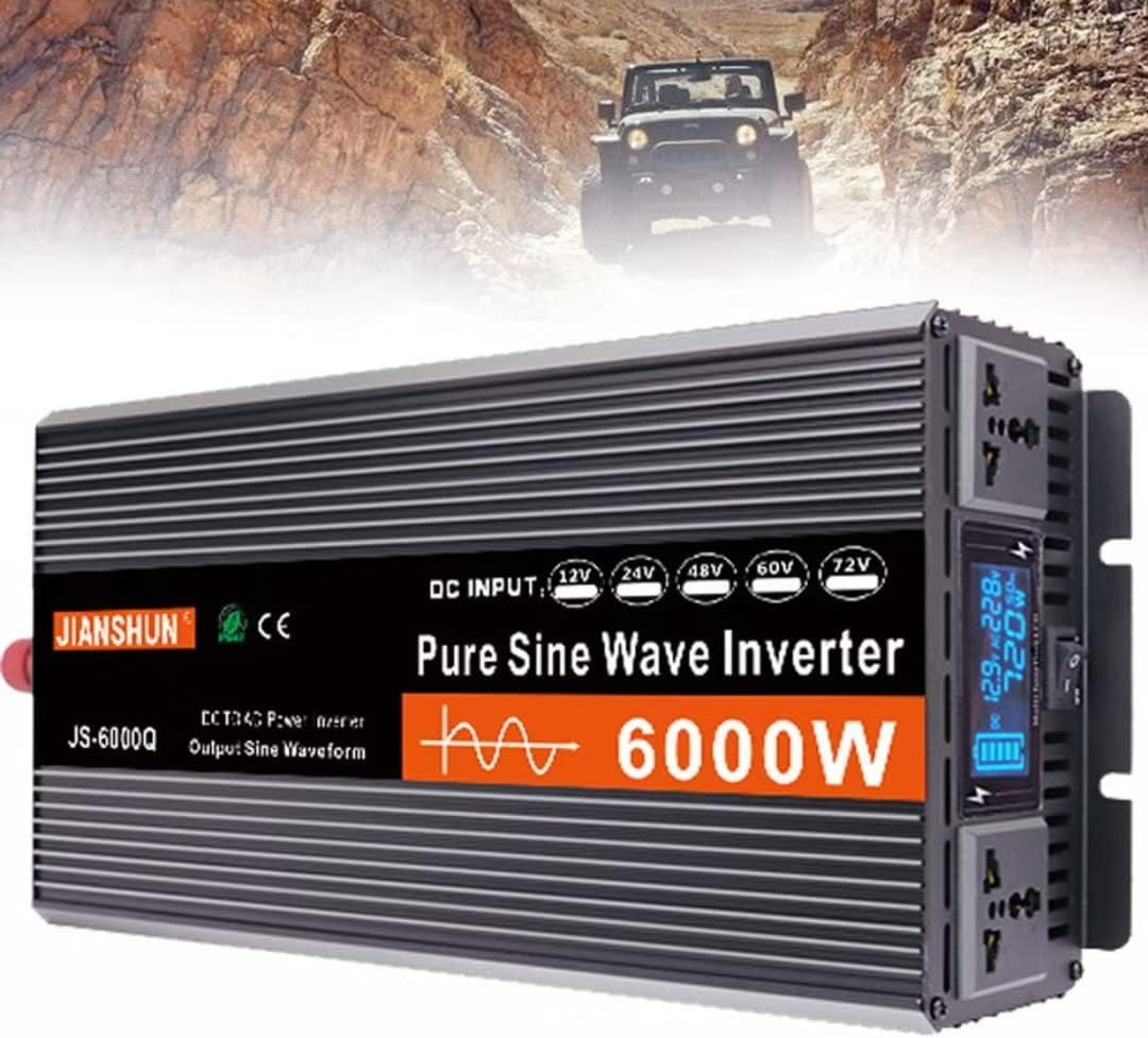 Pure Sine Wave Inverter Vehicle Power Inverters DC 12V/to60V to 220V AC ...