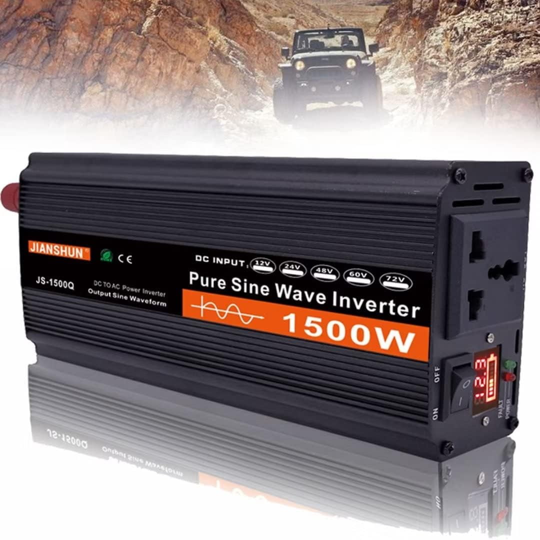 Pure Sine Wave Inverter Vehicle Power Inverters DC 12V/to60V to 220V AC ...