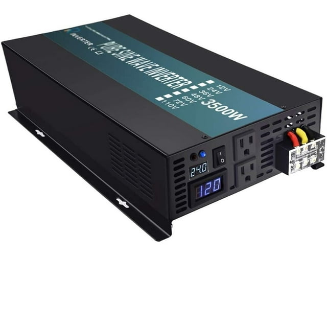 Pure Sine Wave Power Inverter DC to AC 3500W Solar Generator Inverter ...