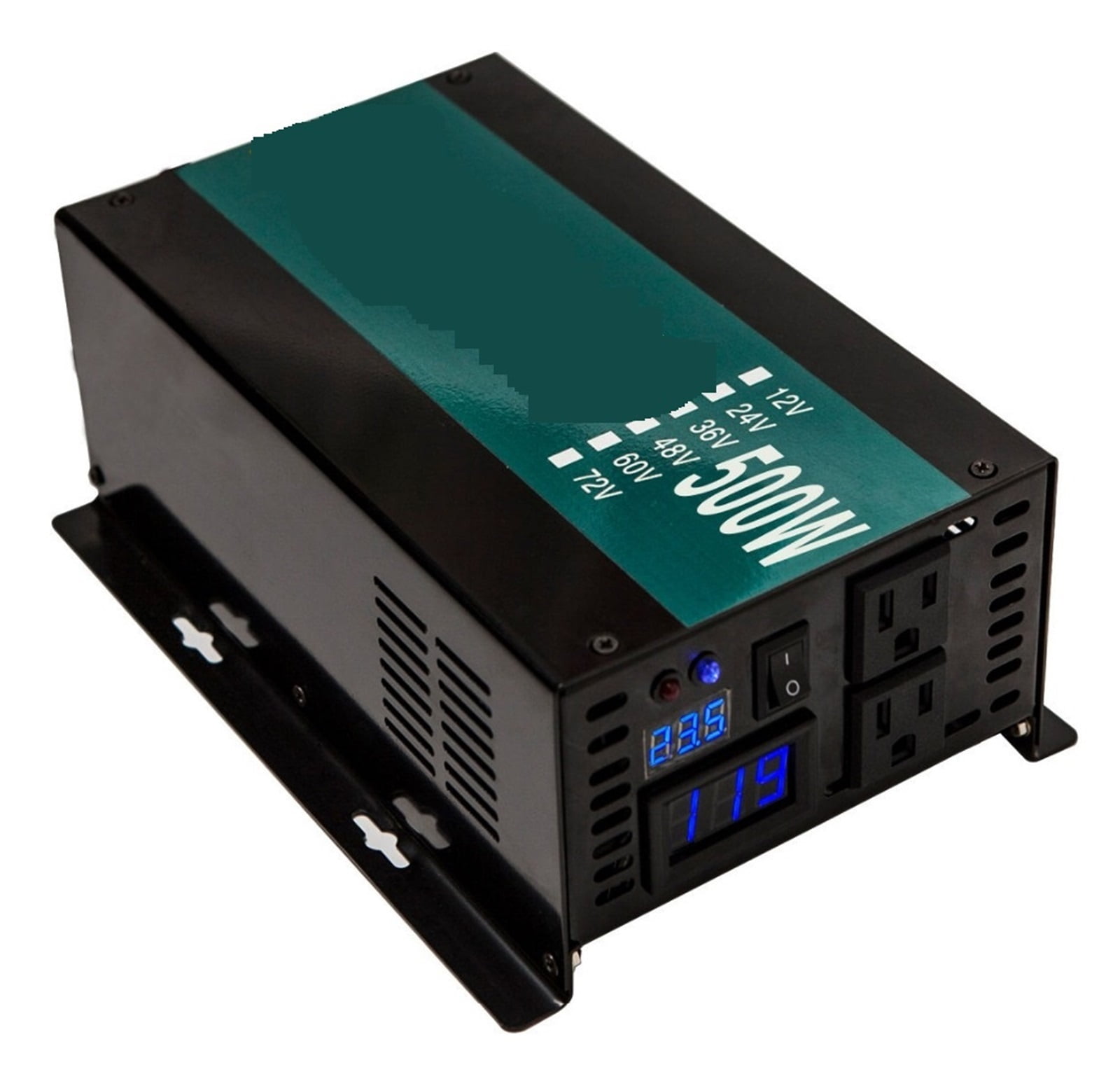 Pure Sine Wave Solar Power Inverter 500W 12V To 220 Portable Car Inverter DC To AC Voltage ...