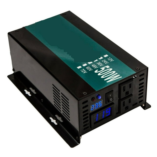 Pure Sine Wave Solar Power Inverter 500W 12V To 220 Portable Car Inverter DC To AC Voltage ...