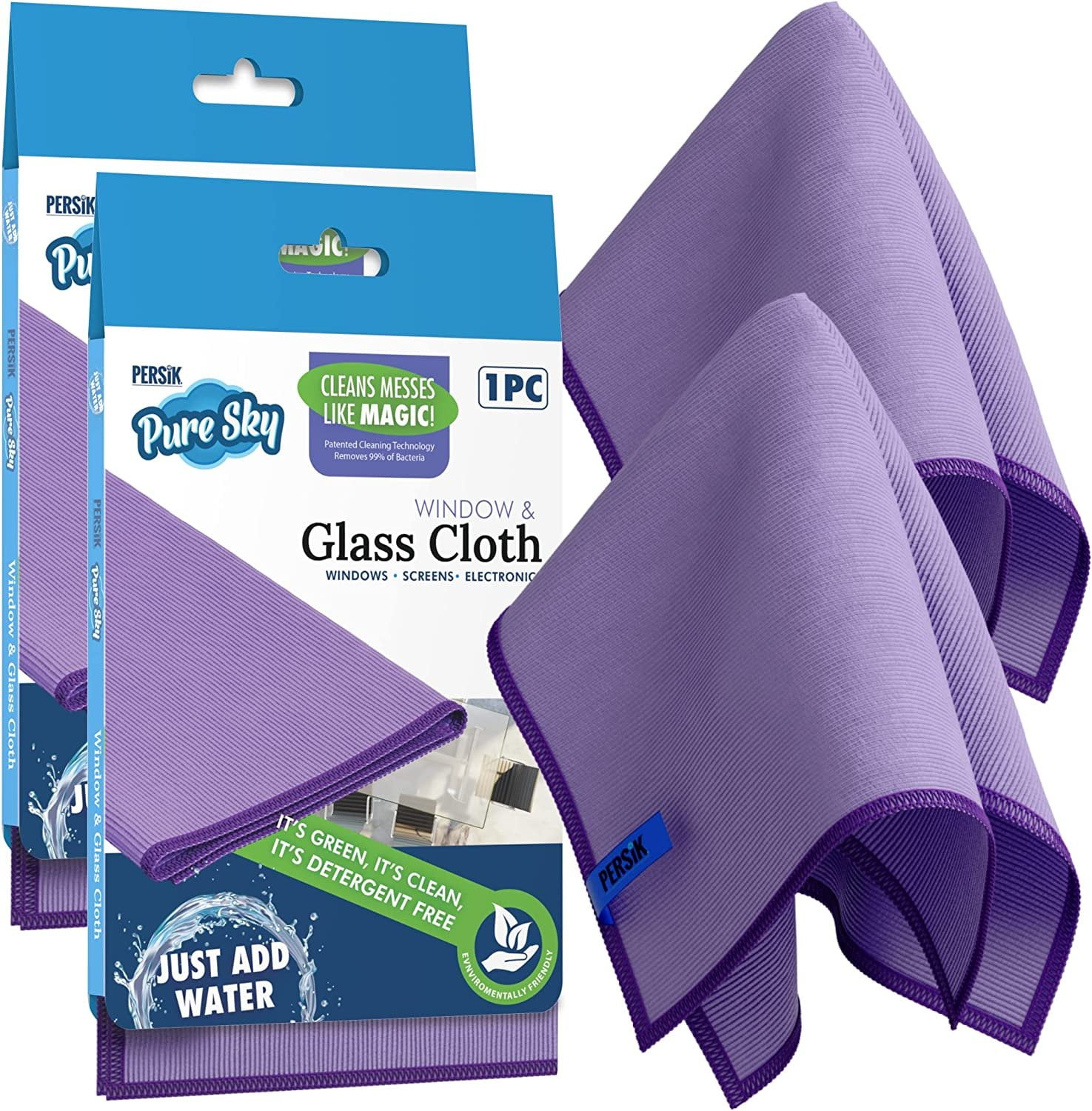Pure-Sky Car Window Glass Cleaning Cloth - JustAdd Water No Detergents ...
