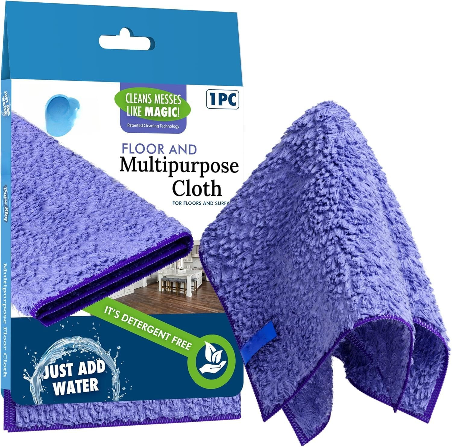 Pure-Sky Magic Deep Clean Cleaning Cloth - JUST ADD Water No Detergents ...