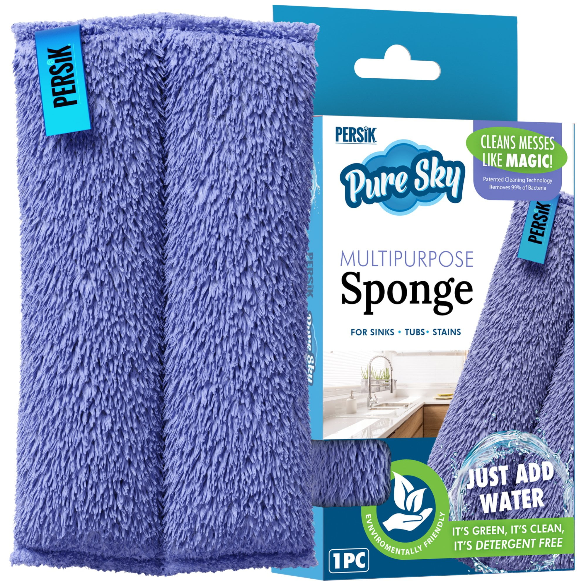 Pure-Sky Magic Deep Clean Cleaning Sponge JUST ADD Water No Detergents ...