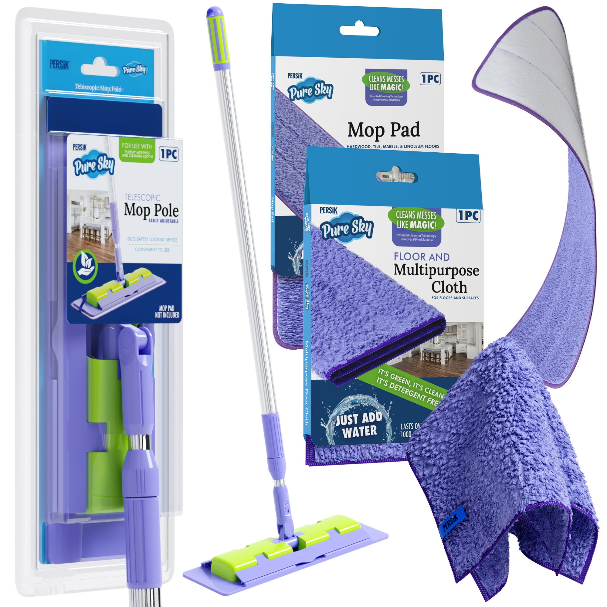 Pure-Sky Magic Deep Clean Floor Mop - JUST ADD Water No Detergents ...