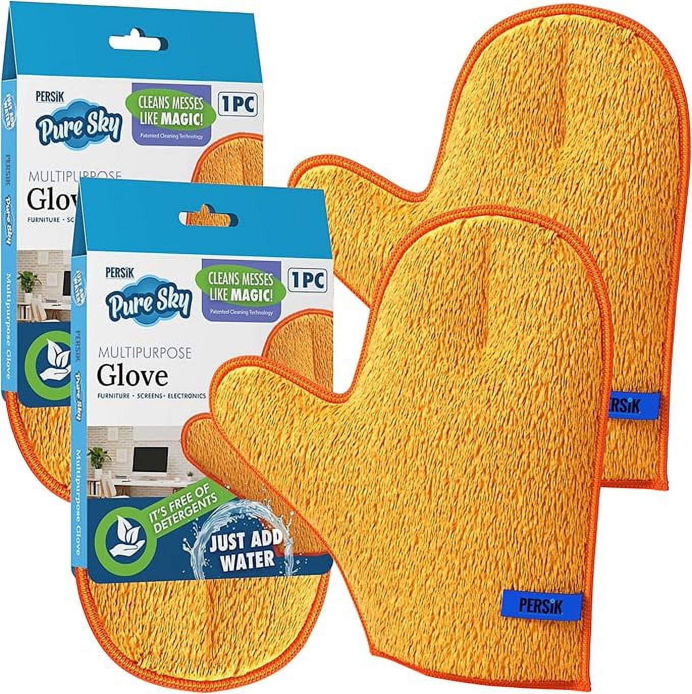 Pure-Sky Microfiber Glove Dusting Mitt - Just Add Water No Detergents ...
