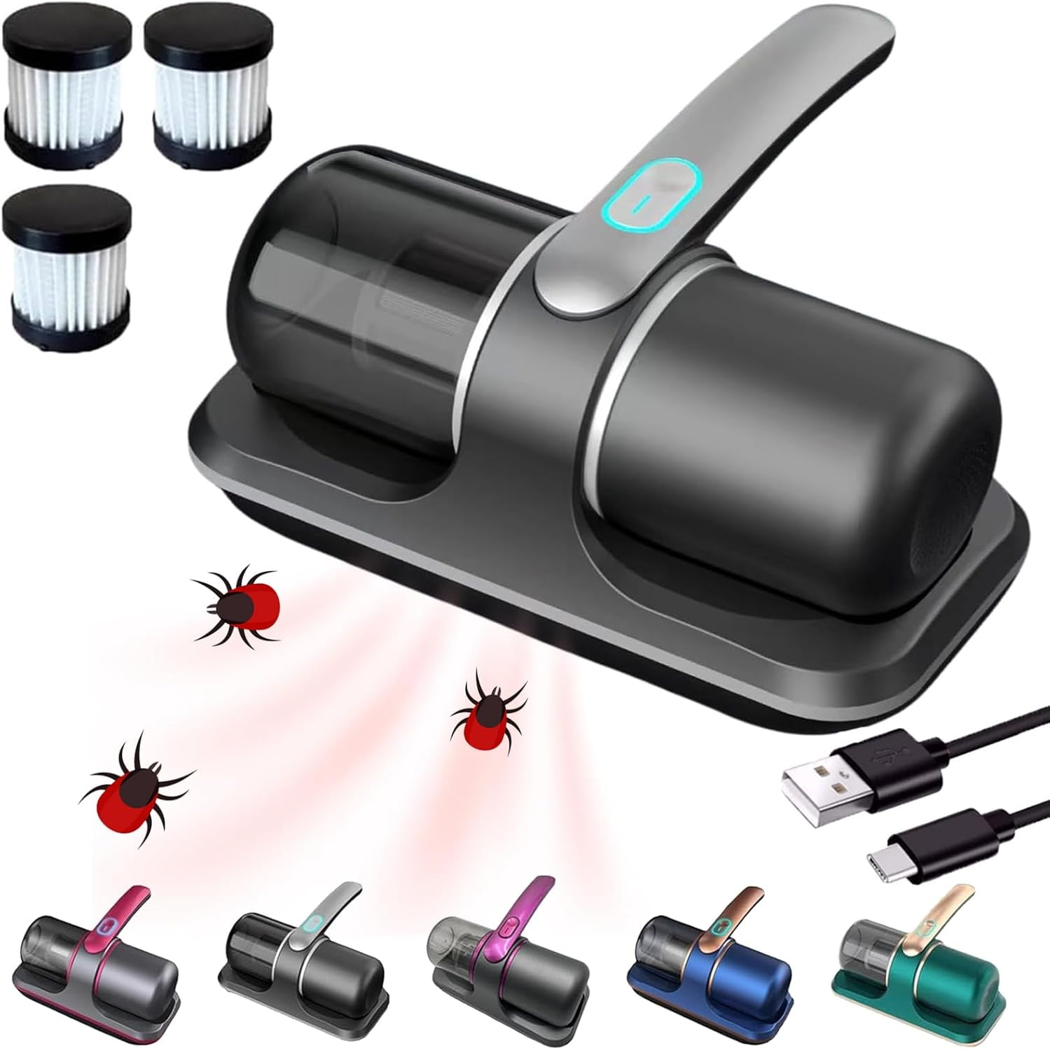 Pure Sleepy Bed Vacuum, PureSleepy Pro, Isterilize Handheld Vacuum ...