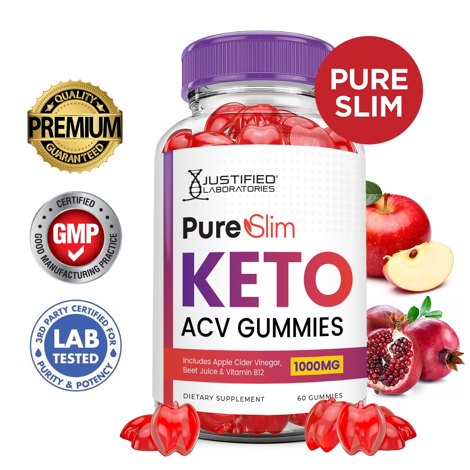 Pure Slim Keto ACV Gummies 1000MG for Active Weight Loss and Health ...