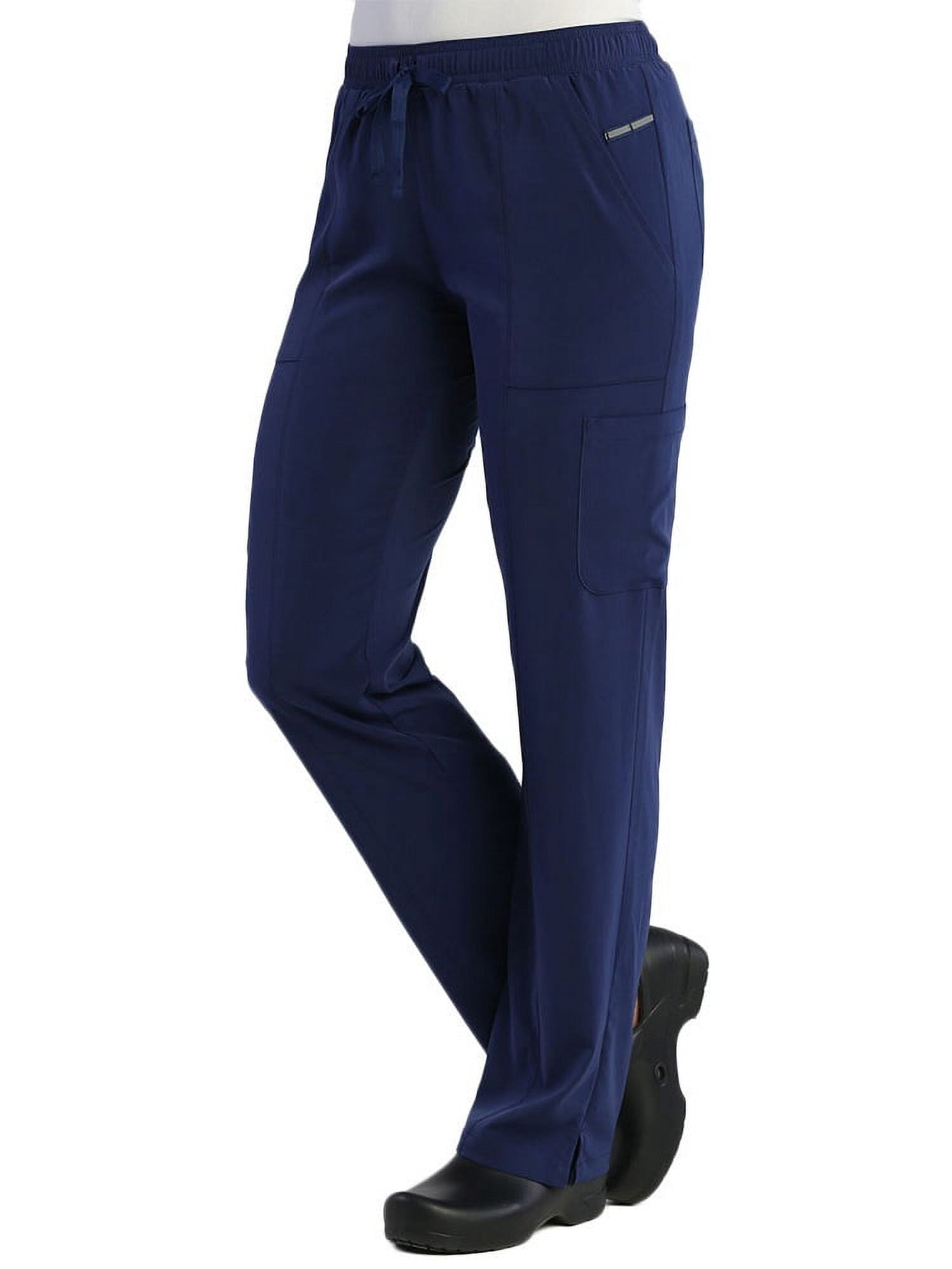 Pure Soft Women's Relaxed Fit Drawstring Cargo Scrub Pant - Walmart.com