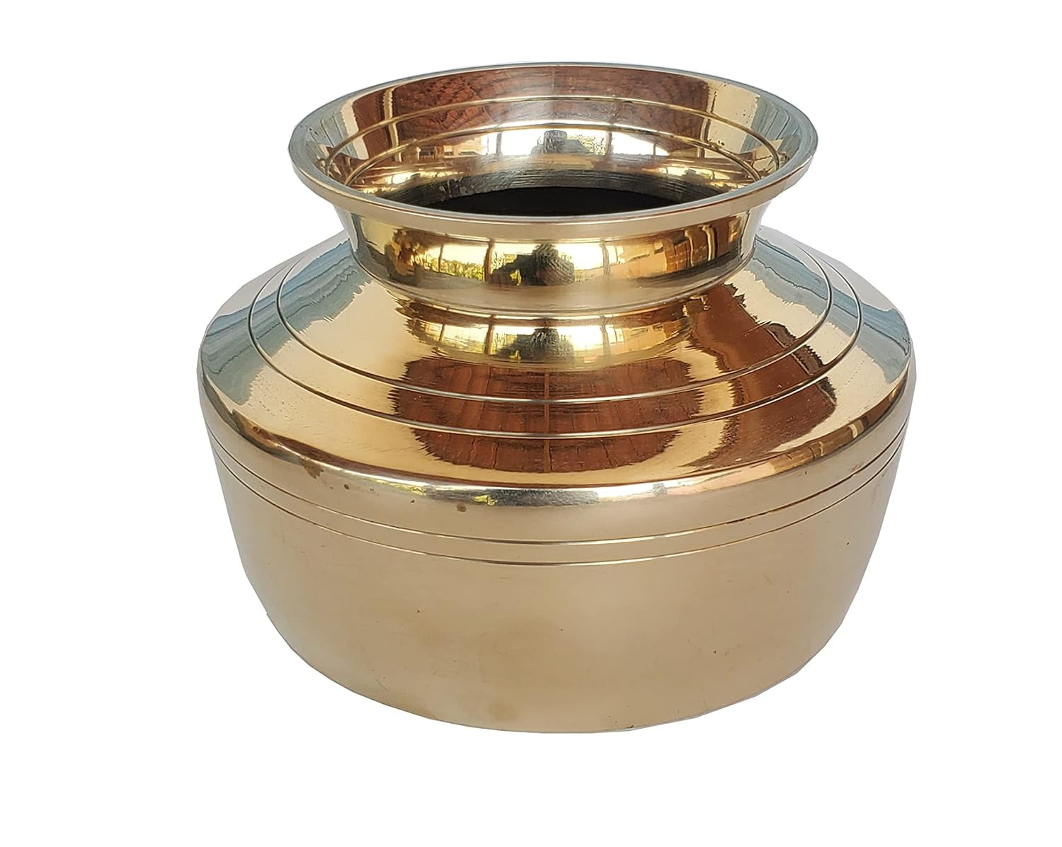 Pure Source India Brass Lota for Puja Brass Kalash 500ml 1 Piece 4 Inch ...
