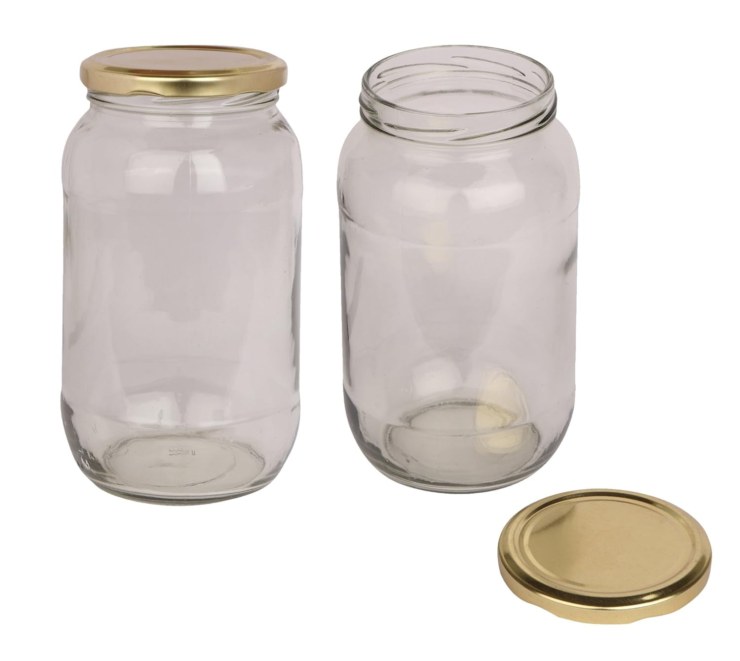 Pure Source India Glass jar Capacity 1 LTR Set of 2 JarComing with ...