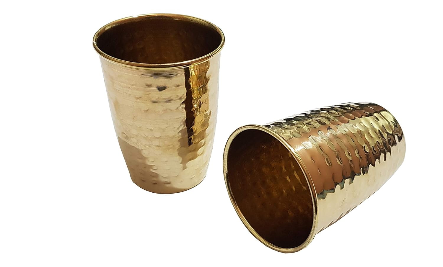 Pure Source India Pure Brass Lassi Glass Tumbler Dotted Design ...