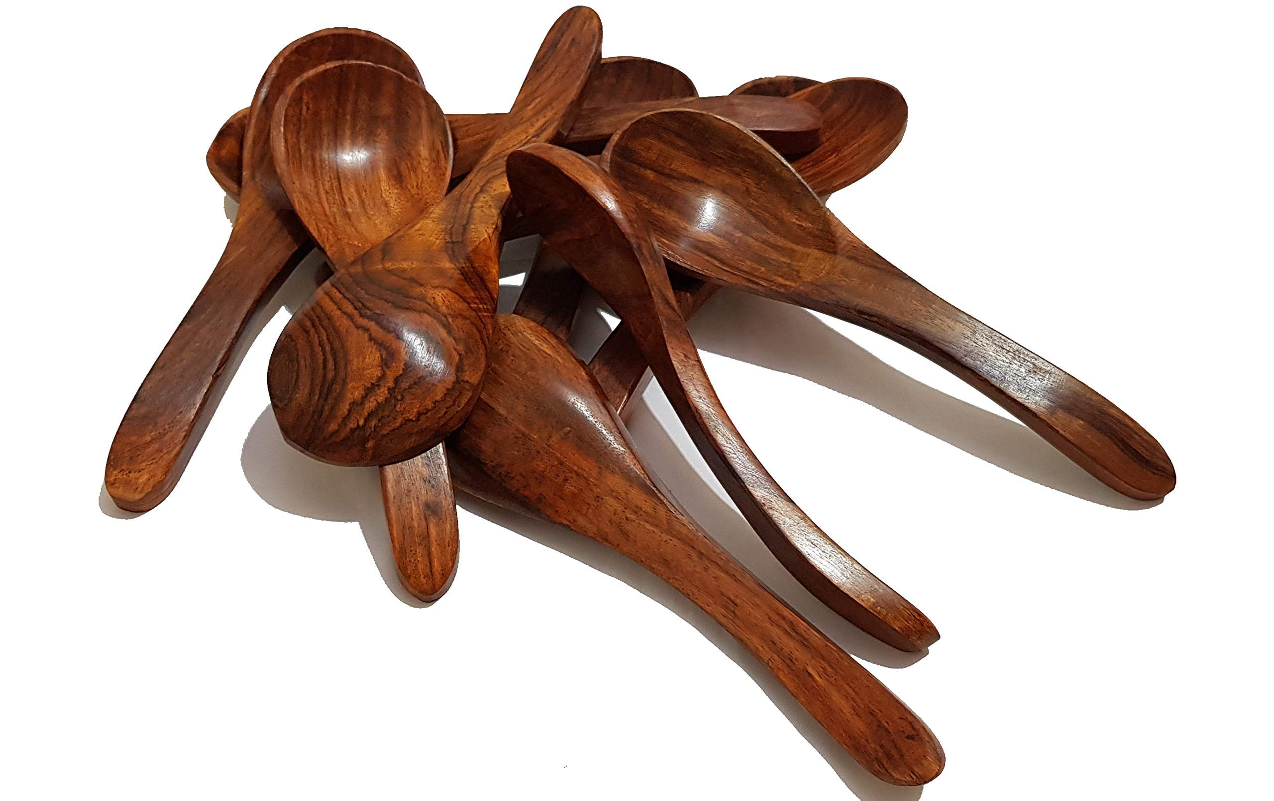 Pure Source India Wooden Soup Spoon, Handmade Wooden Spoon, Set Of 2 ...