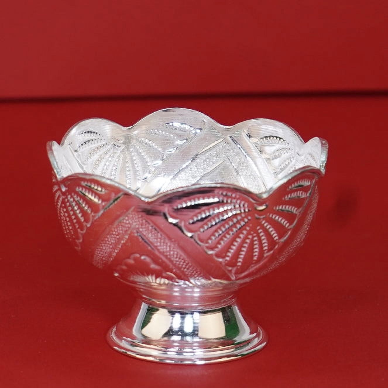 Pure Sterling Silver Bowl, Silver Bowl For Puja, Silver Vessel, Silver ...