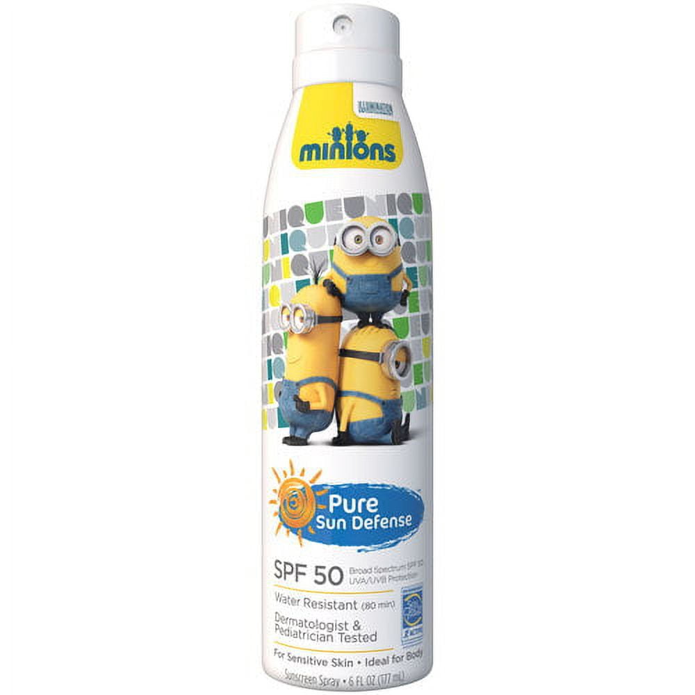 Pure Sun Defense Despicable Me Minions Sunscreen Spray, SPF 50, 6 Fl ...