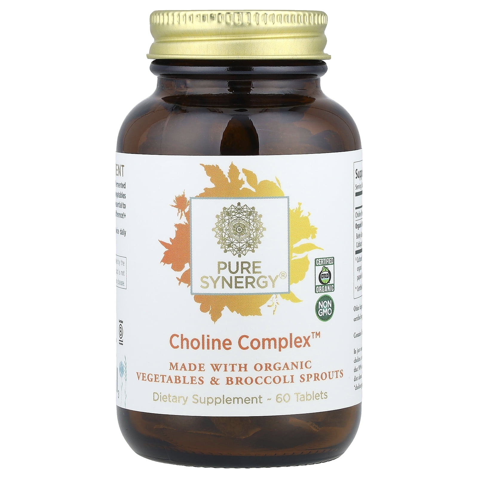 Pure Synergy Choline Complex™, 60 Tablets - Walmart.com