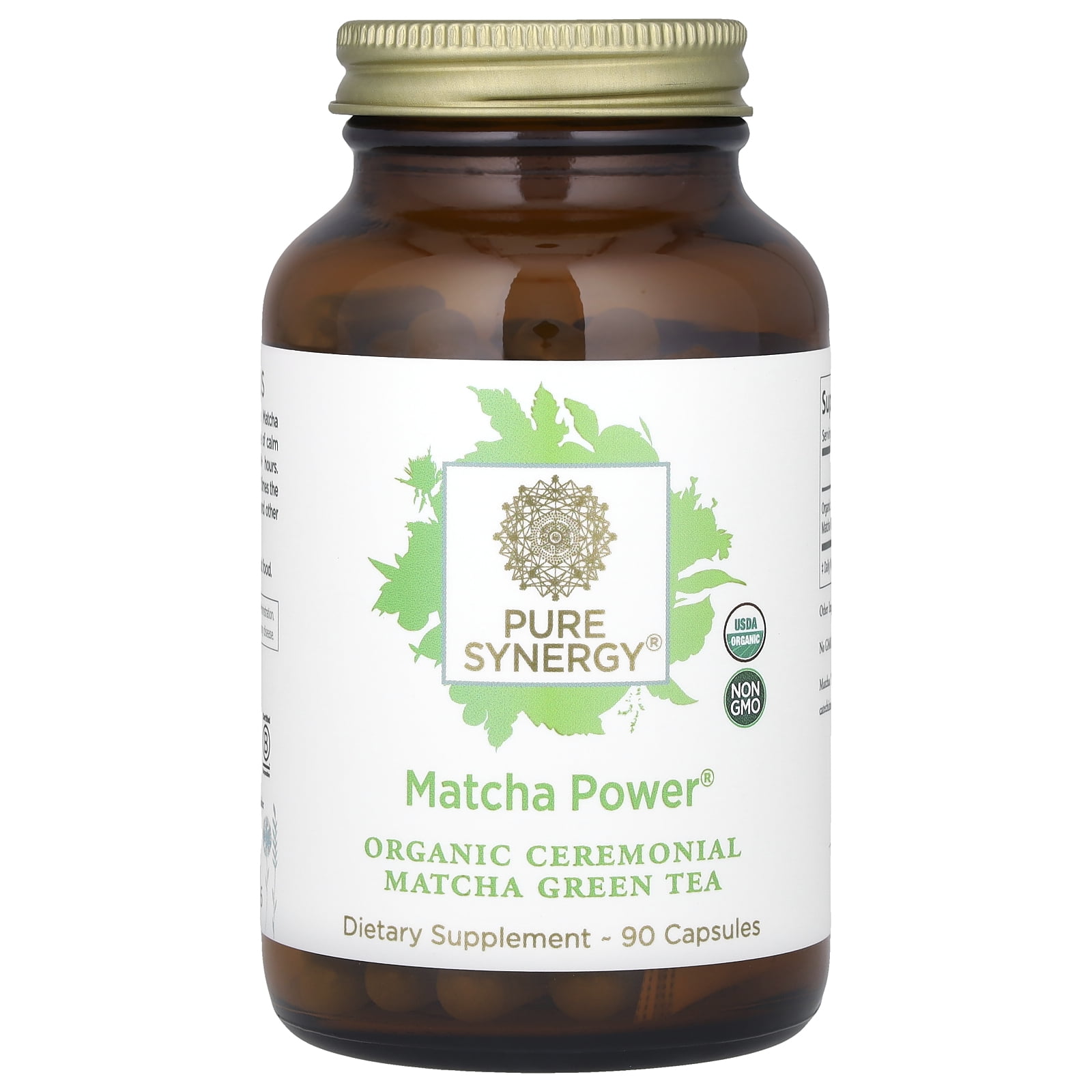 Pure Synergy Matcha Power, 90 Capsules (500 mg per Capsule) - Walmart.com