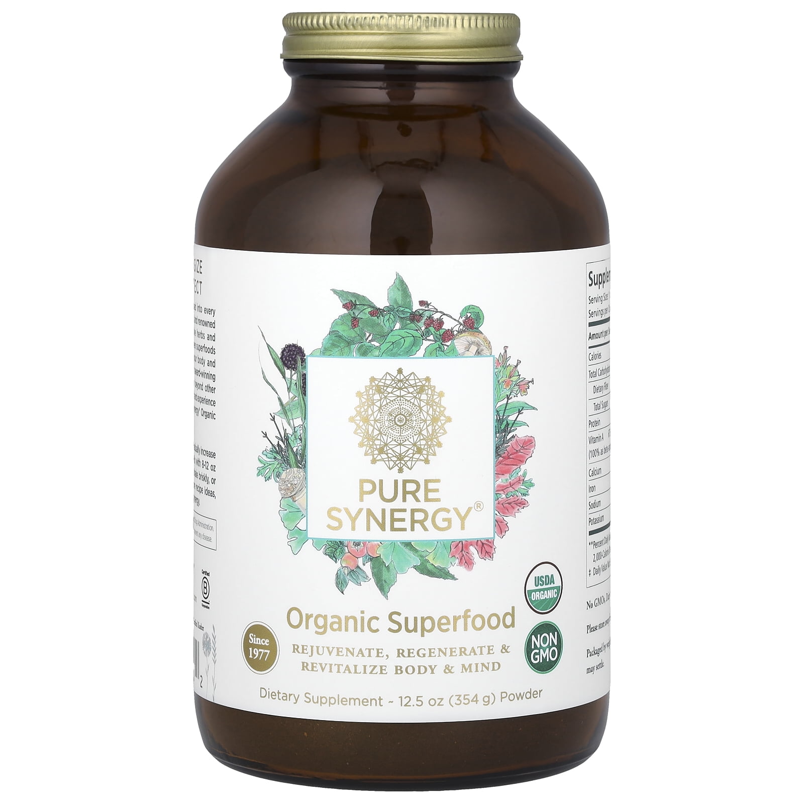 Pure Synergy Organic Superfood Powder, 12.5 oz (354 g) - Walmart.com