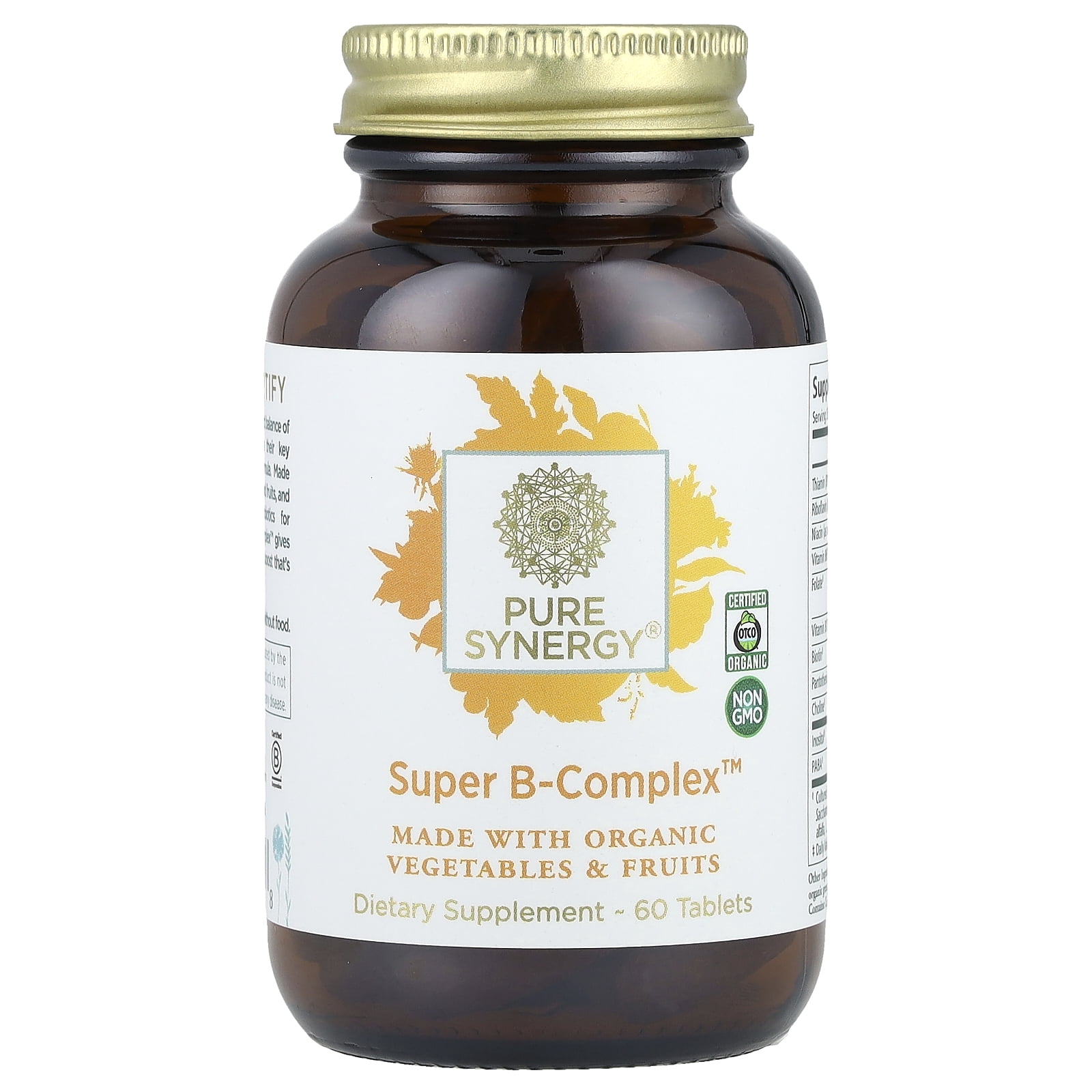 Pure Synergy Super B-Complex™, 60 Tablets - Walmart.com