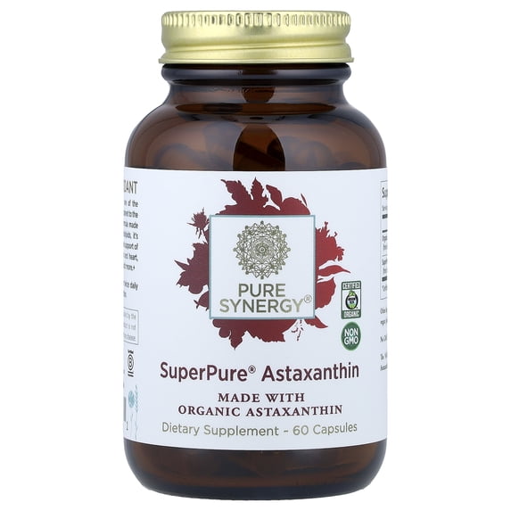 Pure Synergy, SuperPure¬Æ Astaxanthin, 60 Capsules, Organic Supplement ...