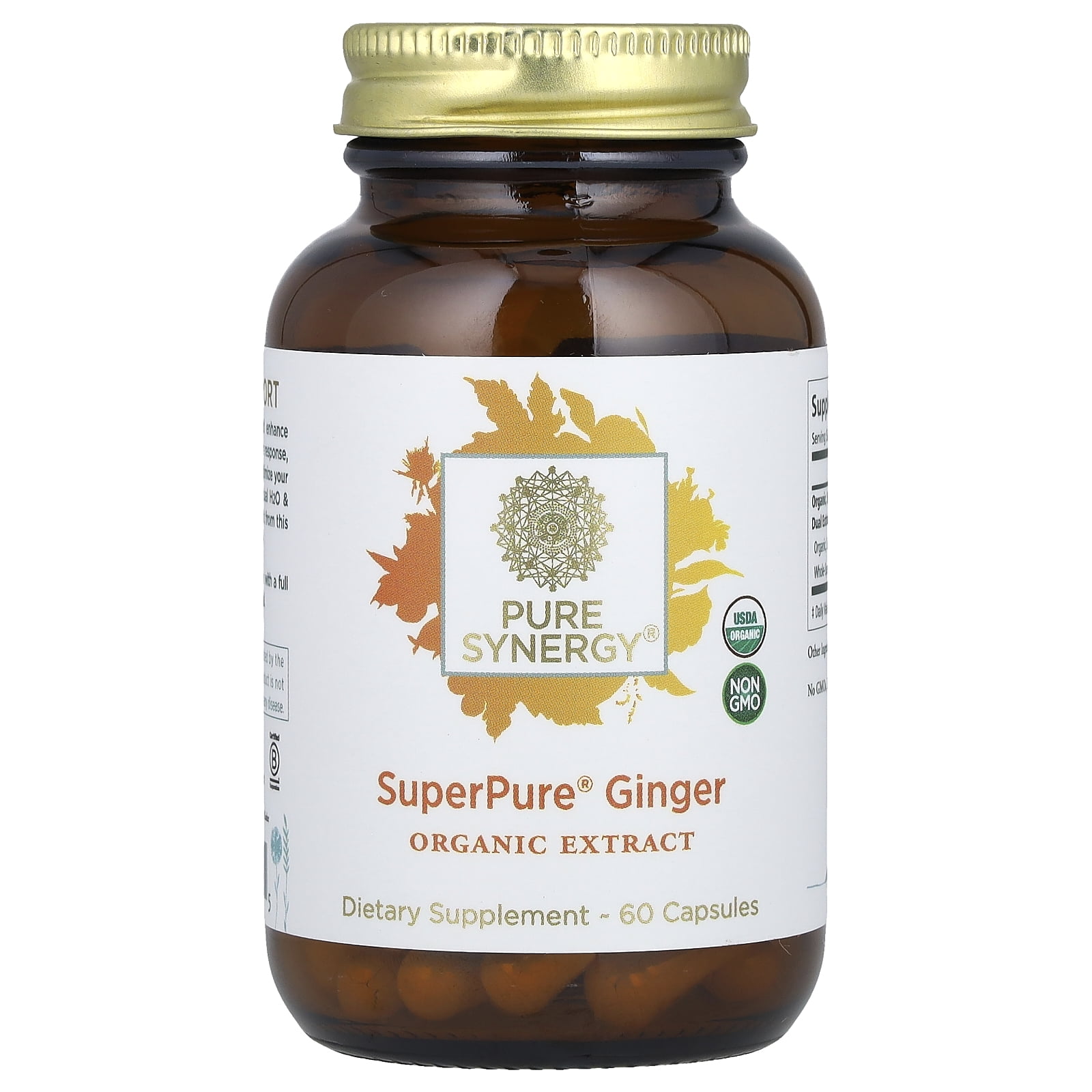 Pure Synergy SuperPure® Ginger, 60 Capsules - Walmart.com