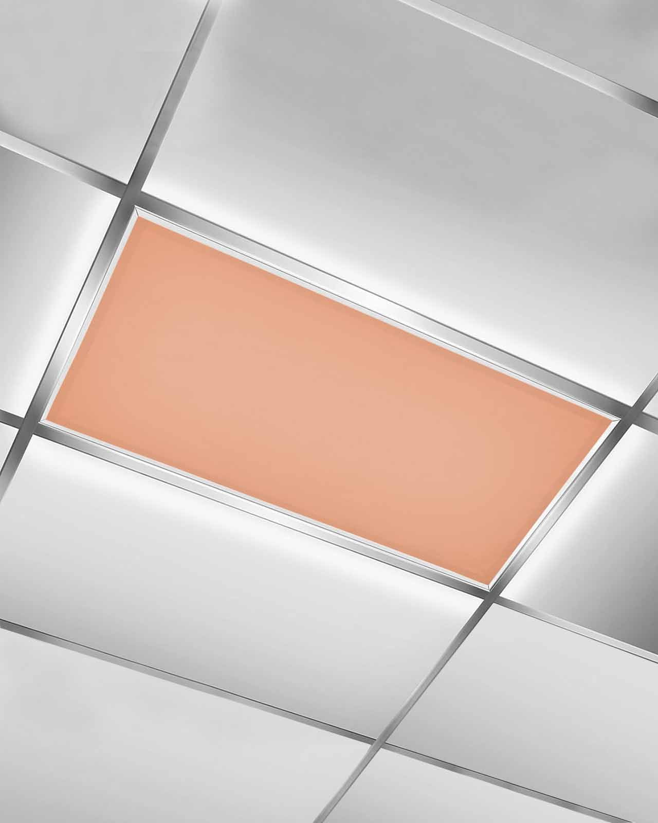 Pure Tangerine Fluorescent Light Covers for Ceiling Lights 4x2 feet, 1 ...