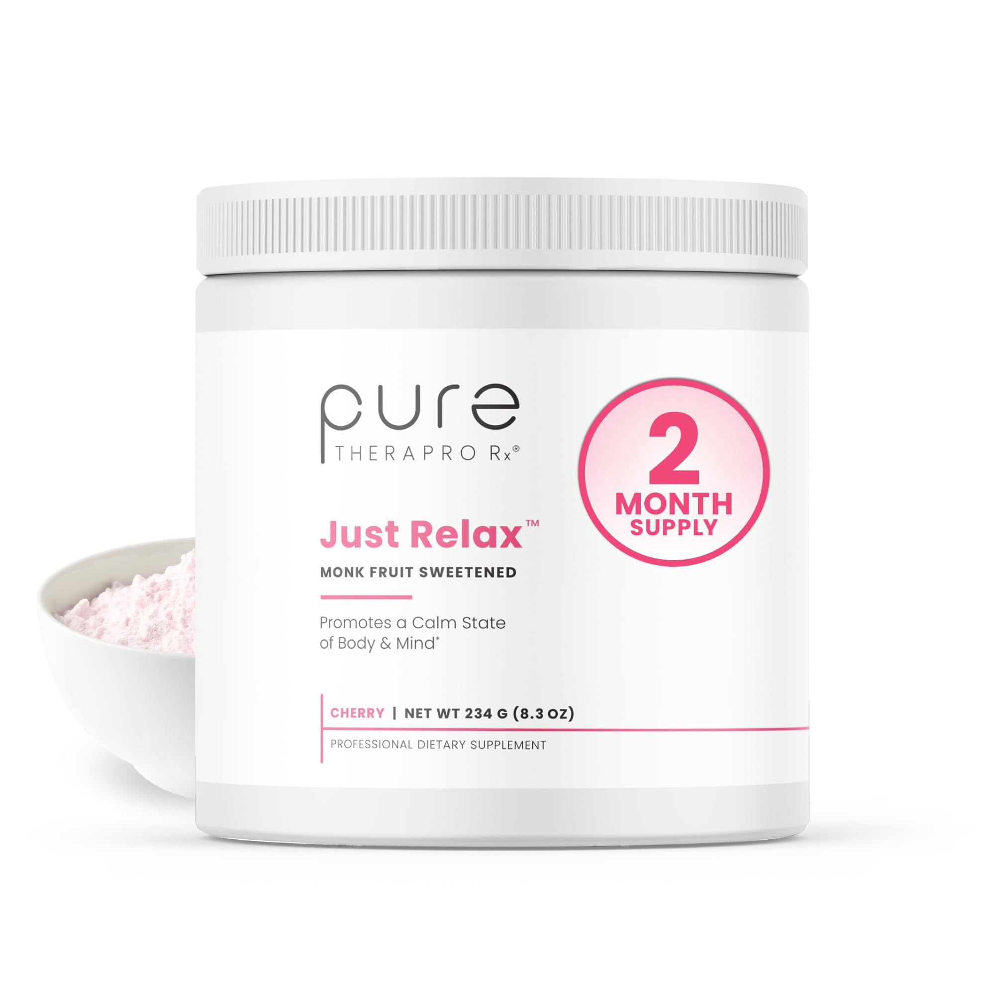 Pure Therapro Rx Just Relax Cherry - 60 Servings | Supports Relaxed ...