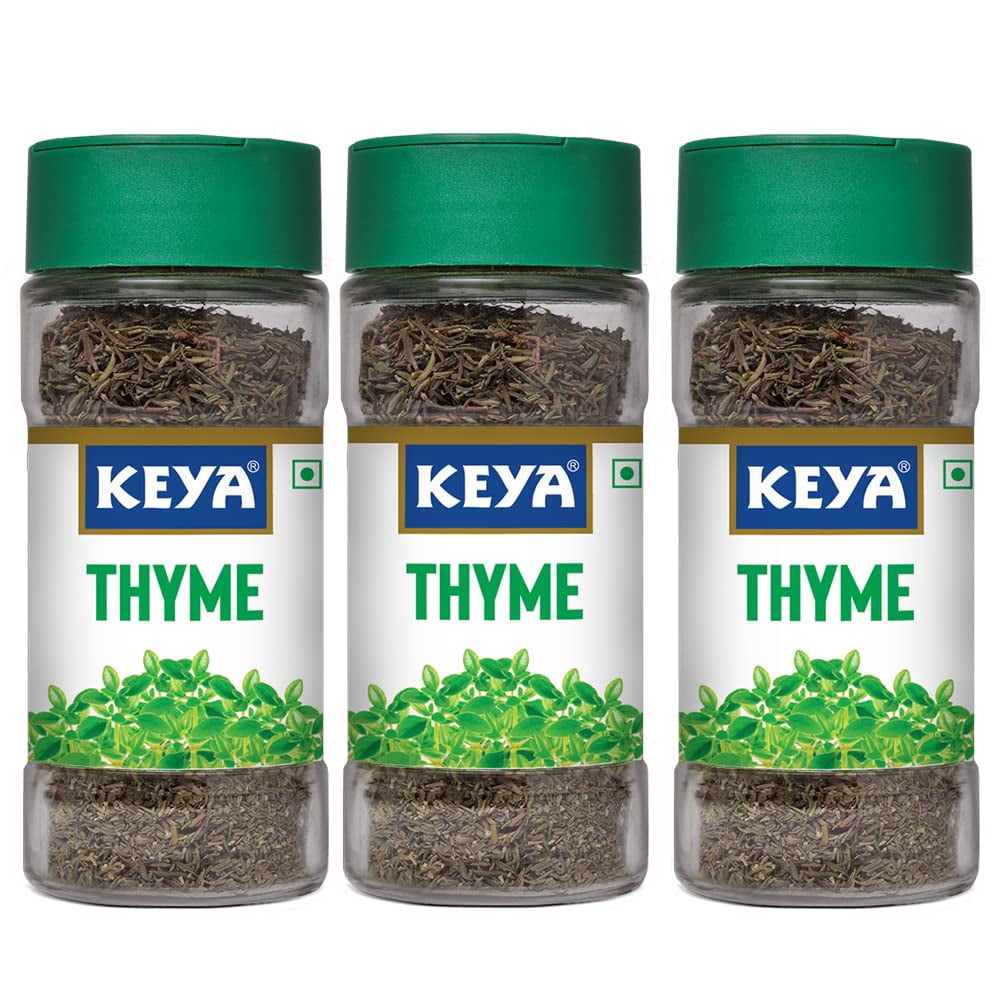 Pure Thyme Leaves Dried Herb Seasoning By Keya 17gm, 0.5 Ounce | Pack ...