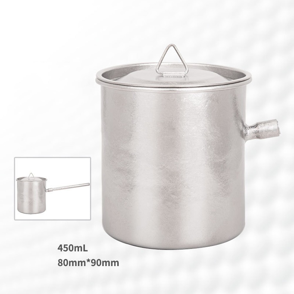 Pure Ti Outdoor Boiling Cup Tea Boiling Tea With Cover Camping Picnic ...