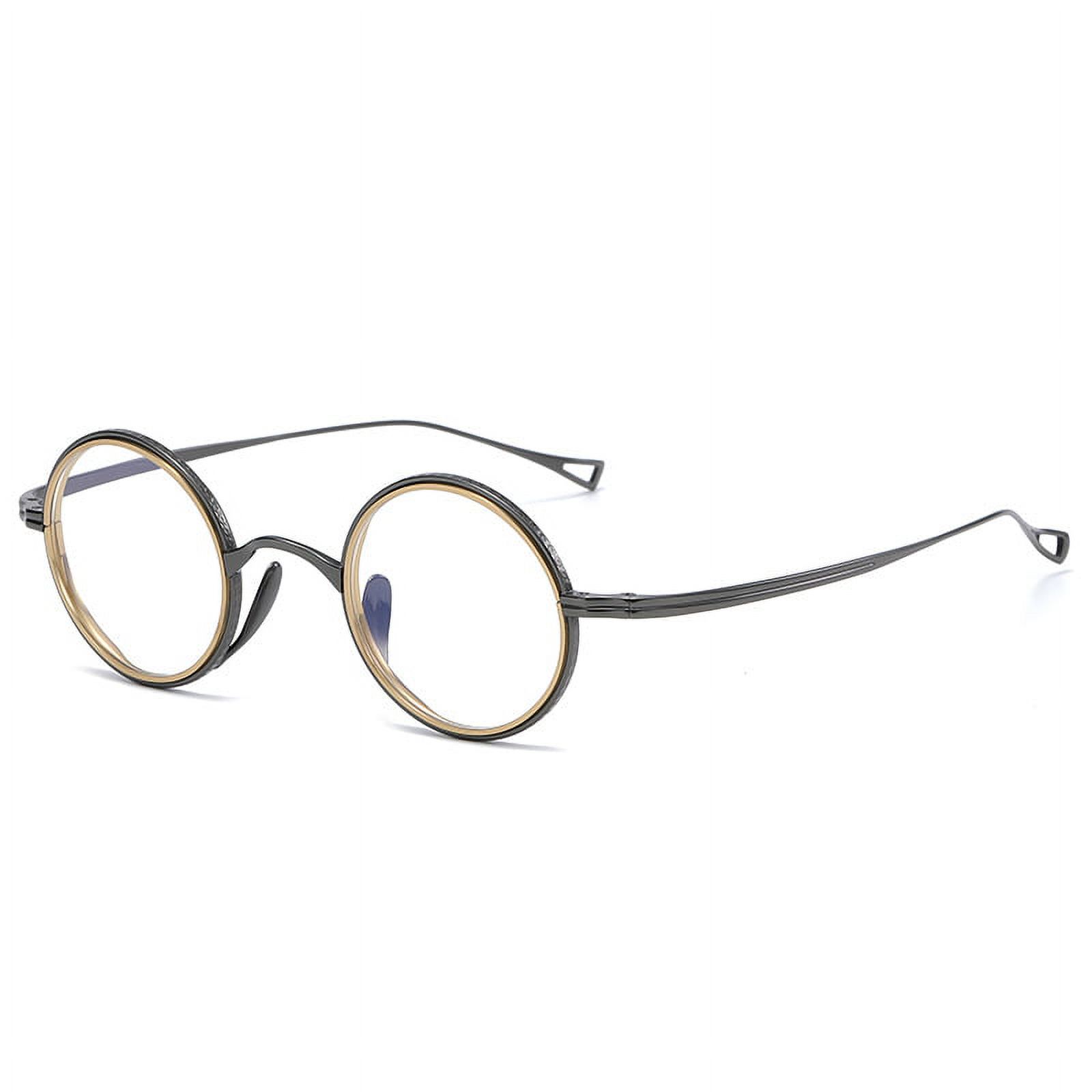Pure Titanium Glasses Frames Lightweight Round Retro Eyeglasses Frames ...