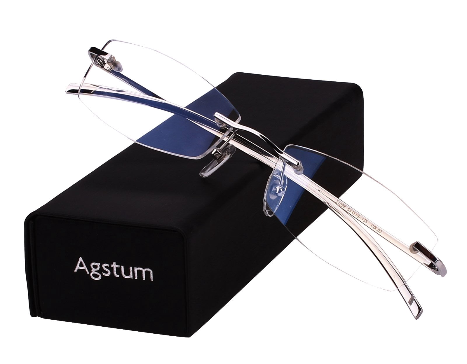Pure Titanium Lightweight Rimless Optical Glasses Frame Ultra Light ...