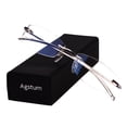 Pure Titanium Lightweight Rimless Optical Glasses Frame Ultra Light ...