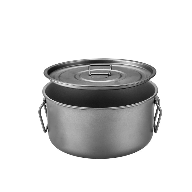 Pure Titanium Outdoor Cooking Set - Folding Lightweight Portable Pot ...