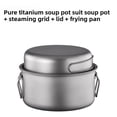 Pure Titanium Outdoor Cookware Set Frying Pan Camping Cooking Set ...