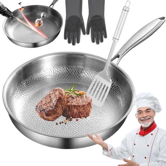 Pure Titanium Pan, 2026 Upgrade Titanium Frying Pan, 12" Non Stick ...