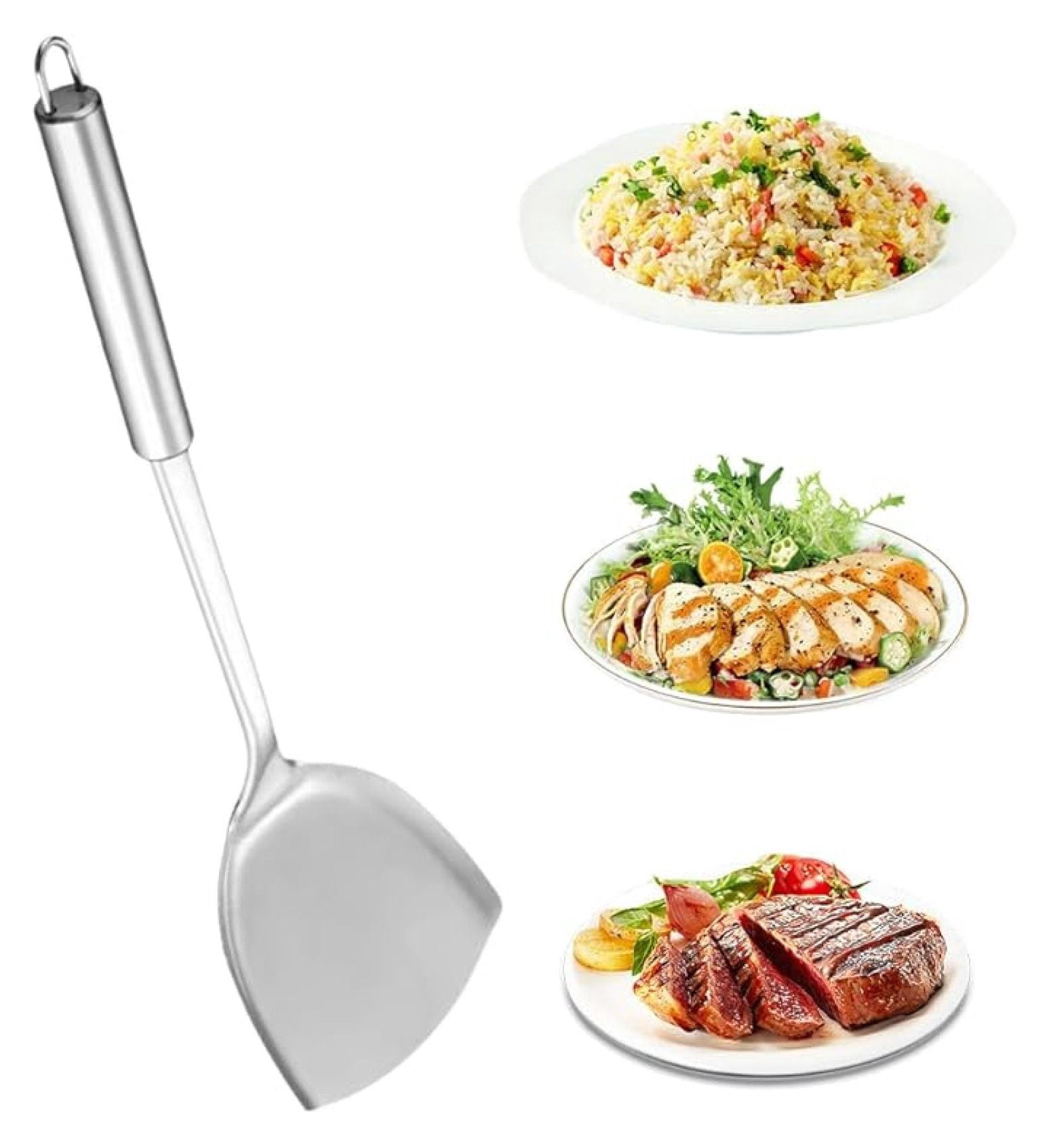 Pure Titanium Spatula, 2024 Upgrade Restaurant Cooking Utensils Tool ...