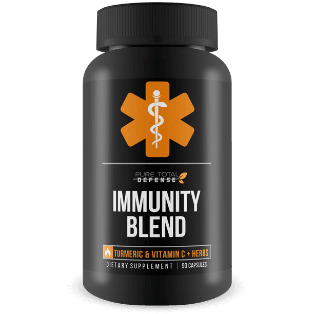Pure Total Defense Immunity Blend - Turmeric & Vitamin C + Herbs - Our ...