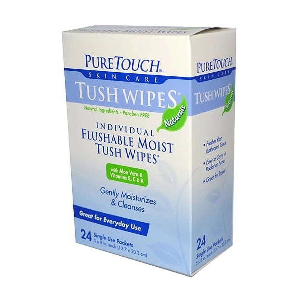 Pure Touch Skin Care - 24 Individually Wrapped, Disposable, Travel Size ...