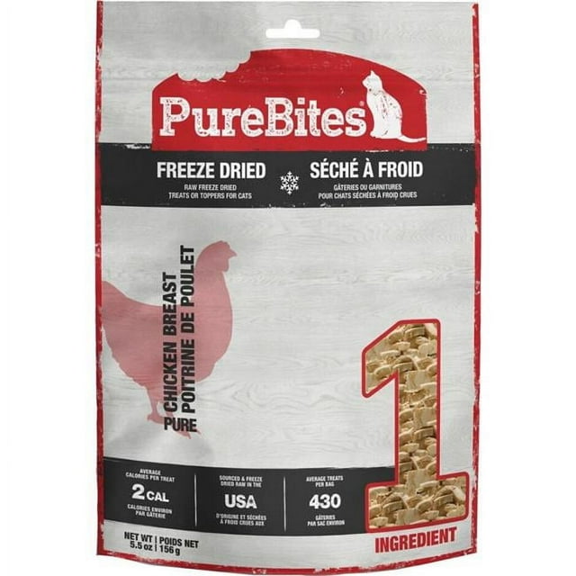 Pure Treats 5.5 oz Purebites Freeze Dried Cat Treats - Walmart.com