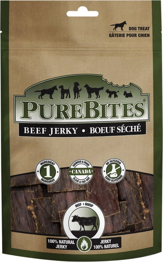 Pure Treats 7.5 oz Beef Jerky Purebites Freeze Dried Dog Treat, Pack of ...
