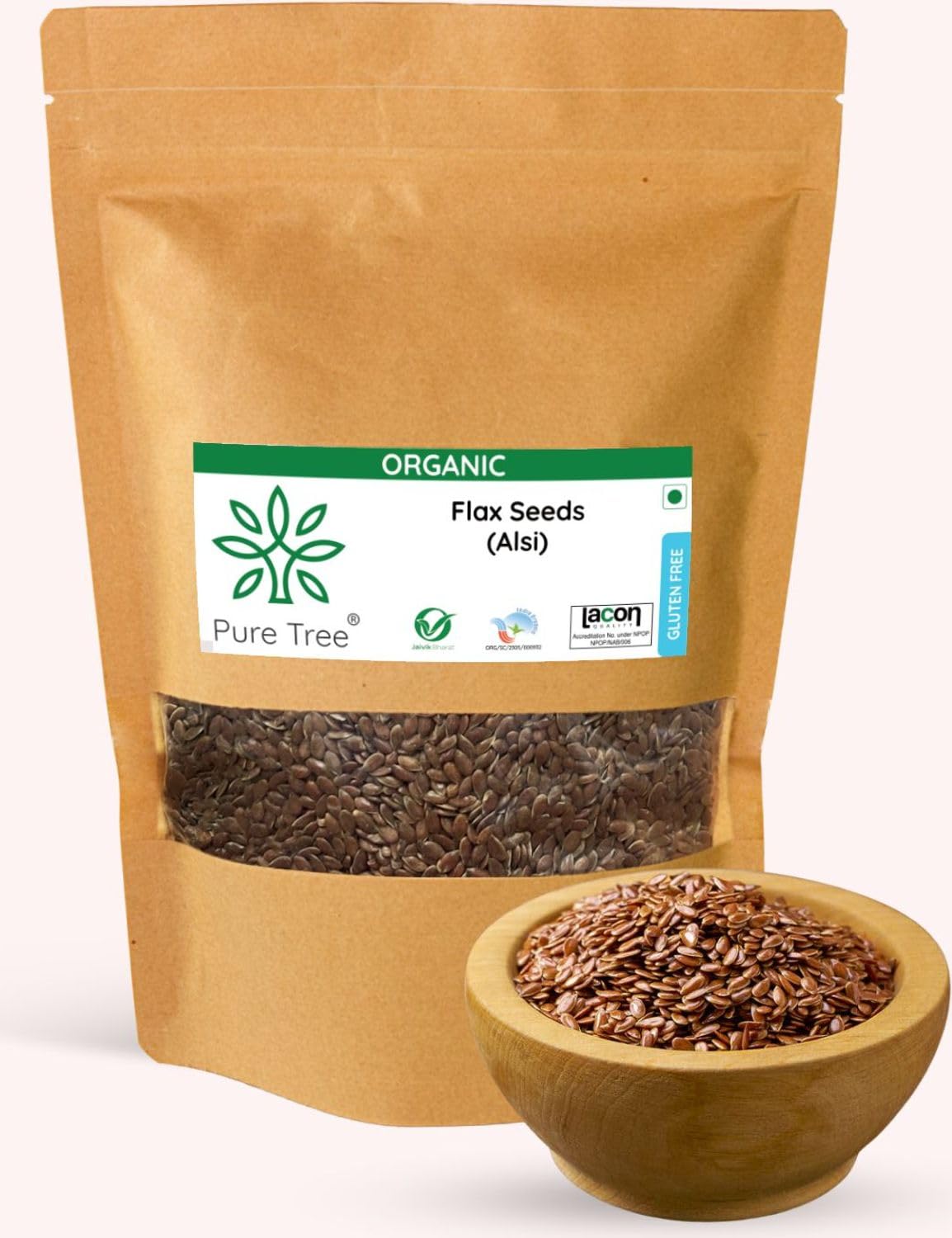 Pure Tree | Certified Organic | Alsi Seeds | 250 G | Flax Seeds | Vegan ...