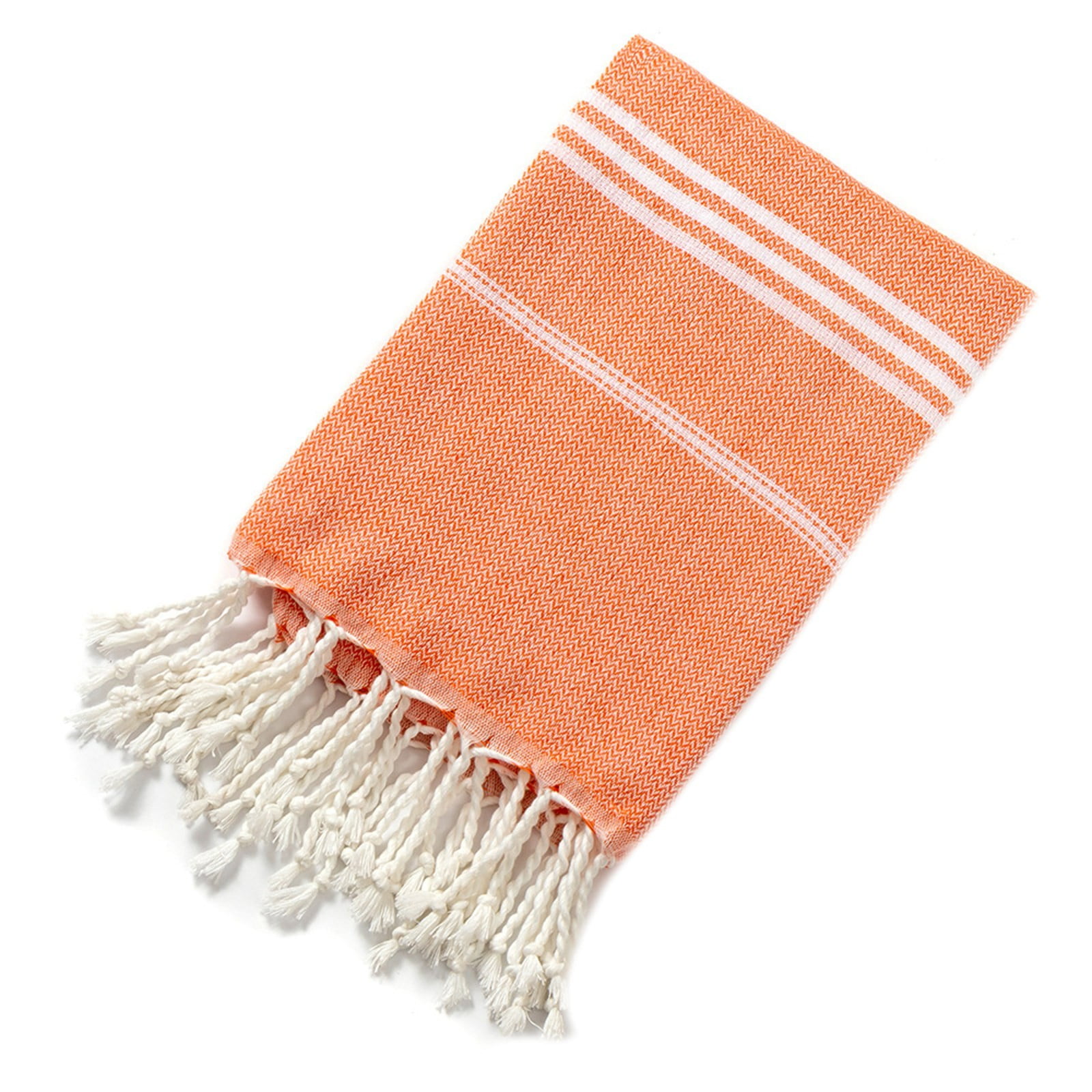 Pure Turkish Non Stick Sand Tassel Beach Towel – Lightweight Striped ...