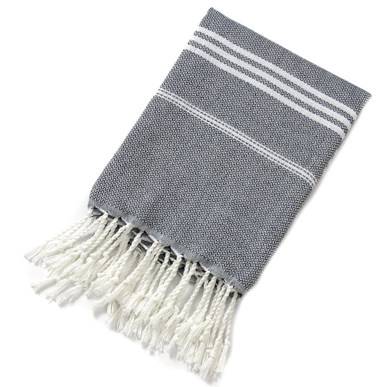 Pure Turkish Non Stick Sand Tassel Beach Towel - Versatile Outdoor ...