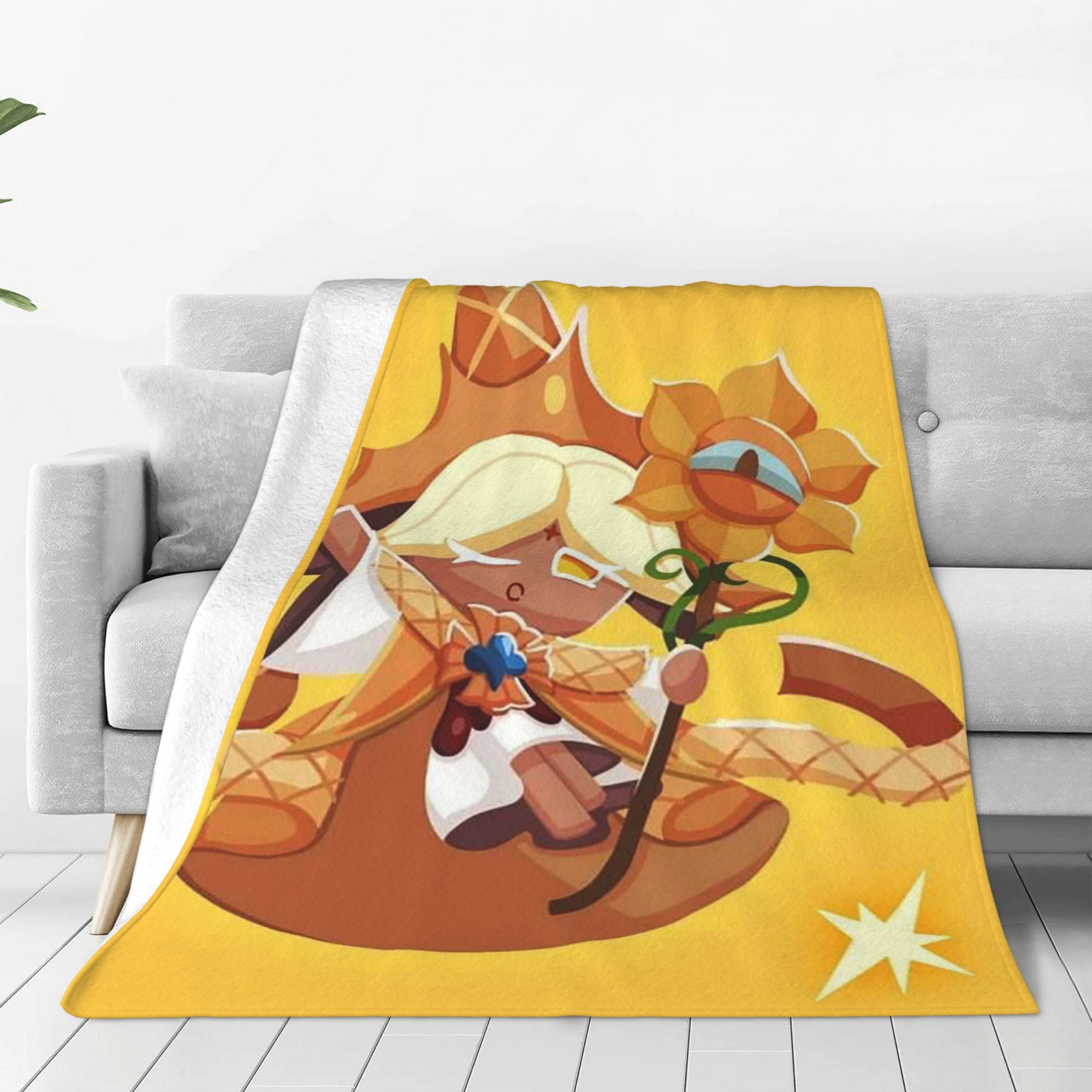 Pure Vanilla Cookie Soft Micro Fleece Blanket Throw Lightweight Flannel Blankets for Bed Couch ...