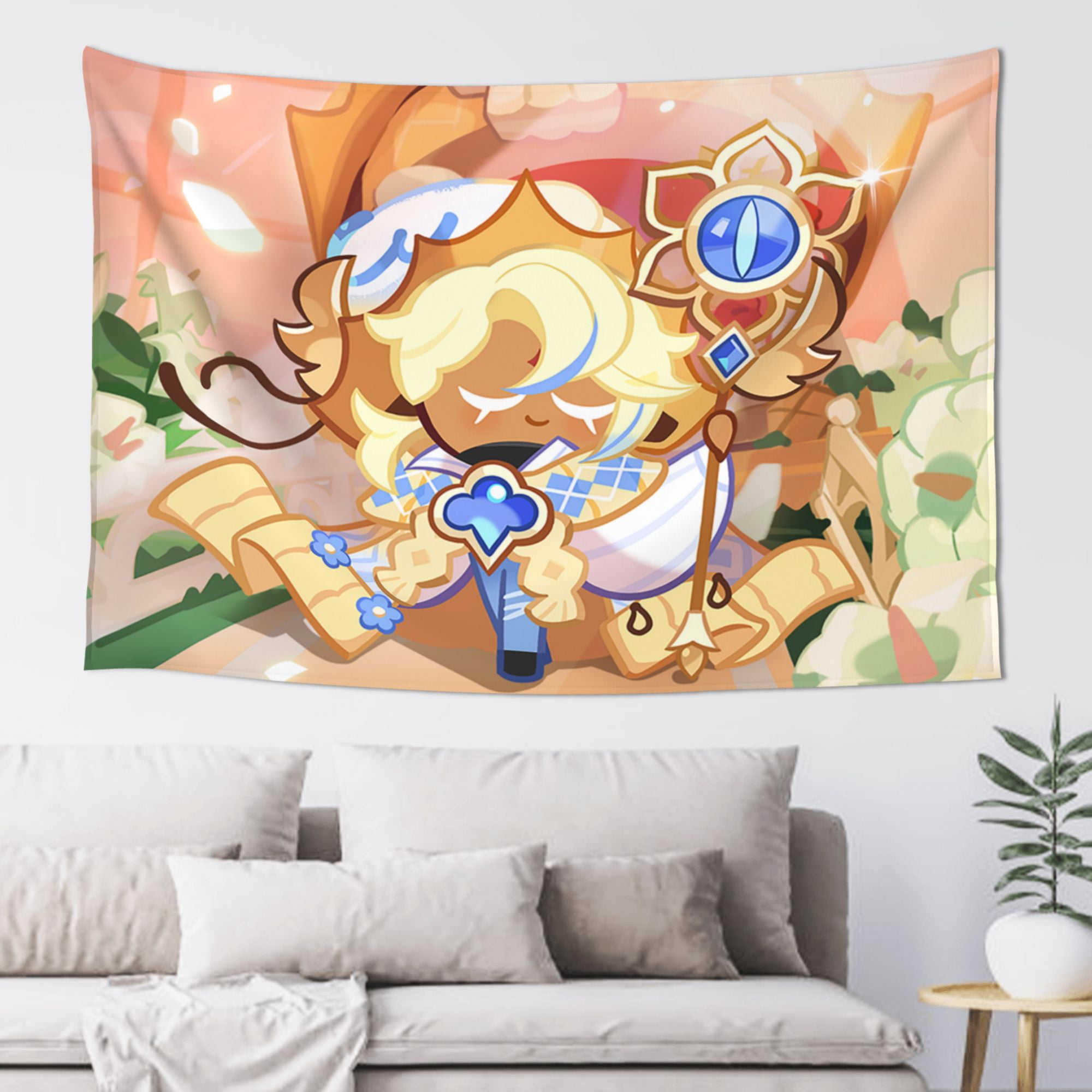 Pure Vanilla Cookie Tapestry Banner 60*40in inch Decor Art Tablecloth Wall Hanging Mural for ...