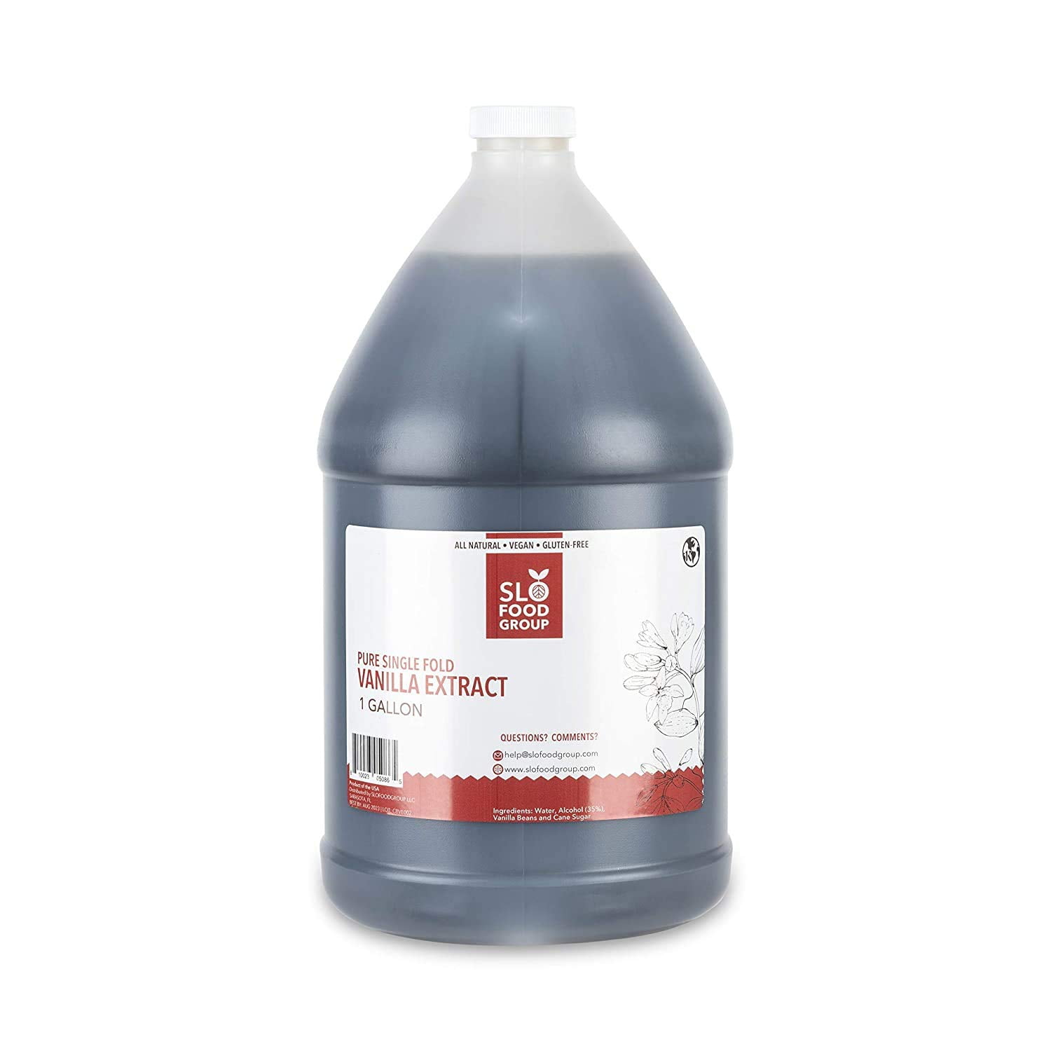 Pure Vanilla Extract (128 fl. oz/ 1Gallon) Made from Premium Vanilla ...