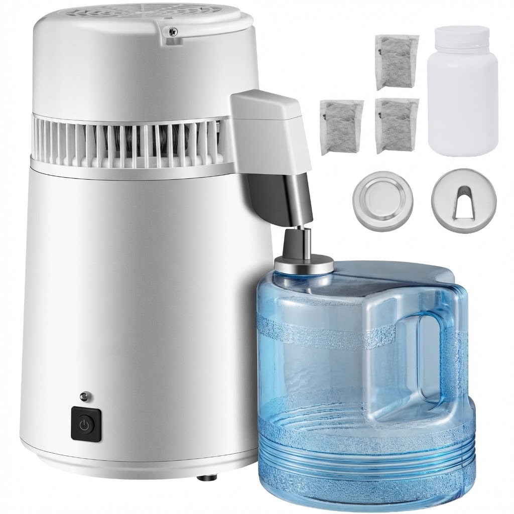 Pure Water Distiller 750W, Purifier Filter Fully Upgraded with Handle 1 ...