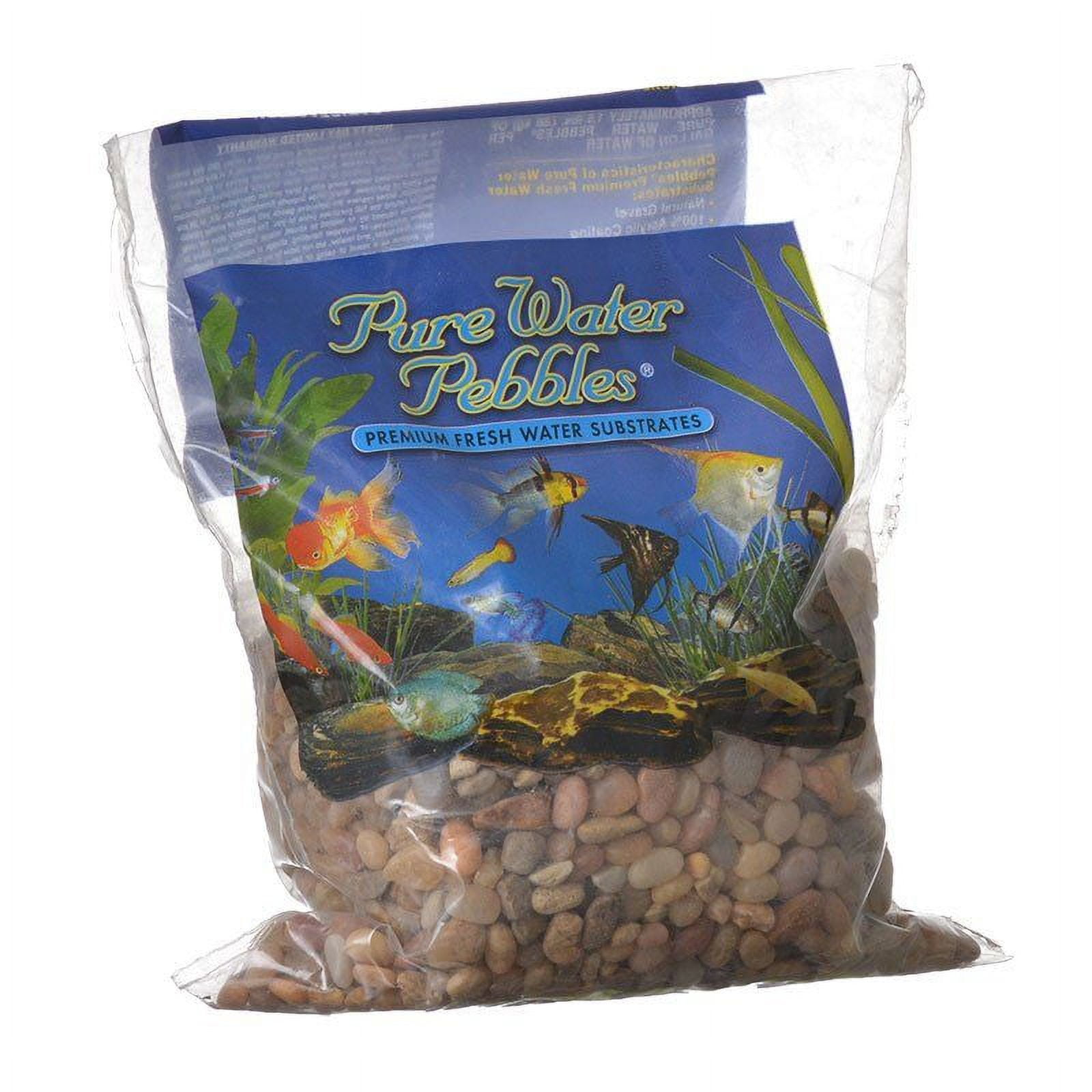 Pure Water Pebbles Aquarium Gravel - Cumberland River Gems 2 lbs (6.3-9 ...