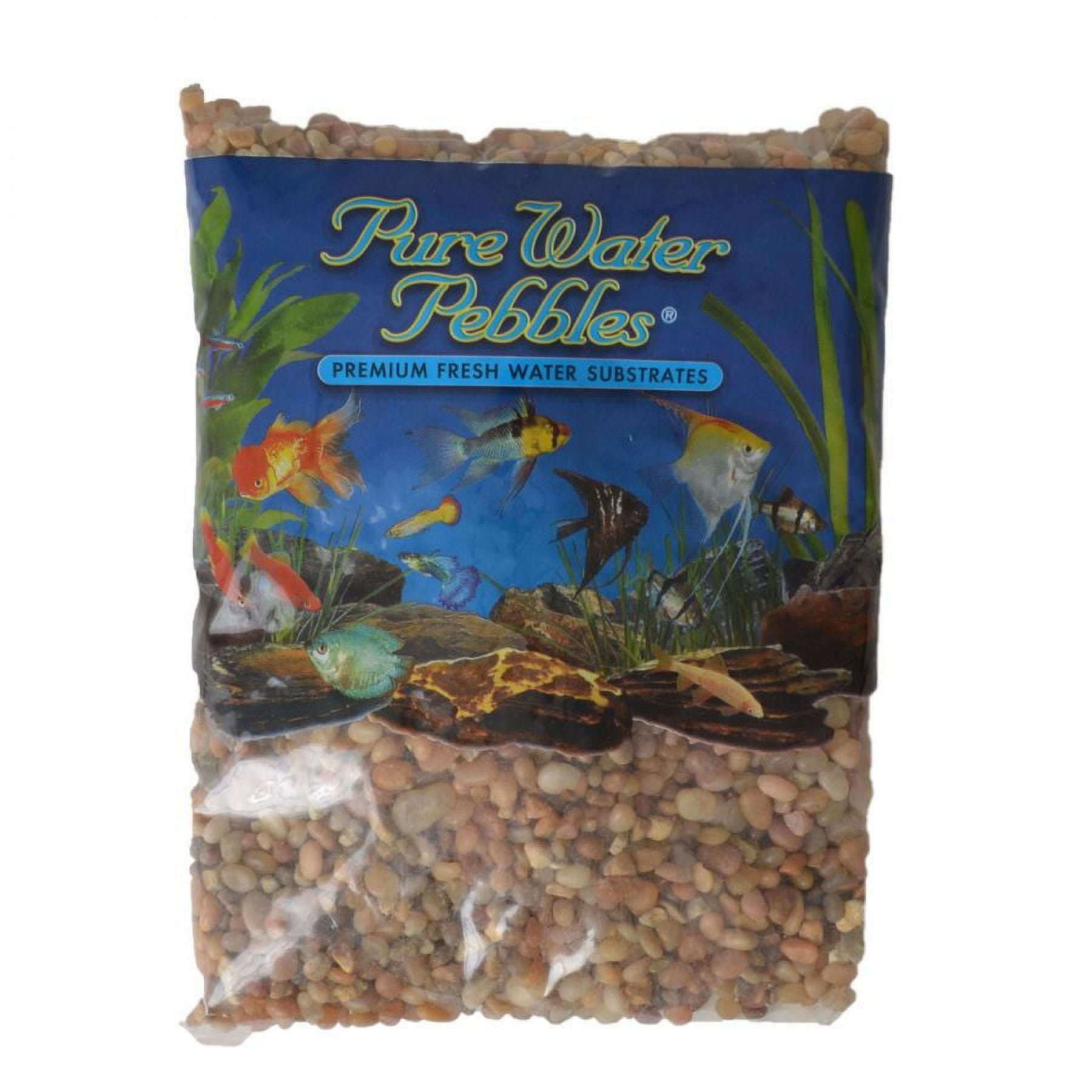 Pure Water Pebbles Aquarium Gravel - Cumberland River Gems 5 lbs (6.3-9 ...